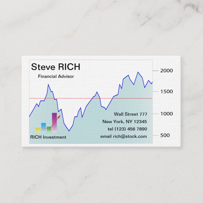 Stock market Business Card template | Zazzle.com