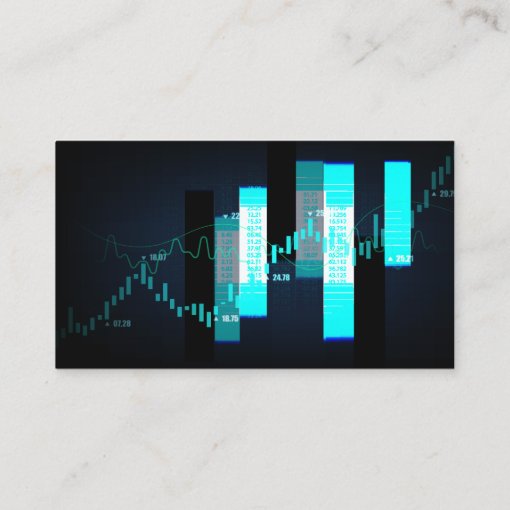 Stock Market Graph Business Card | Zazzle