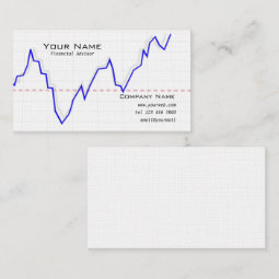 Stock market graph Business Card | Zazzle