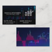 Stock Market Graph | Fin Tech Business Card | Zazzle