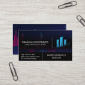 Stock Market Graph Finance Chart Business Card | Zazzle