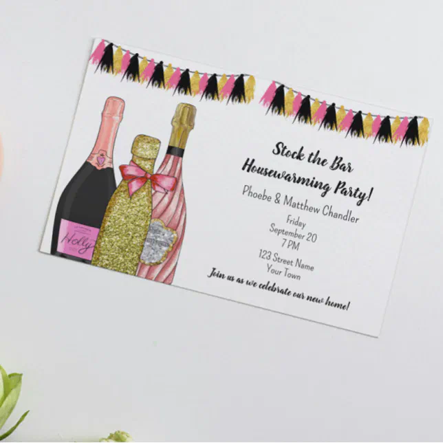 Stock the Bar Housewarming Party Invitation | Zazzle
