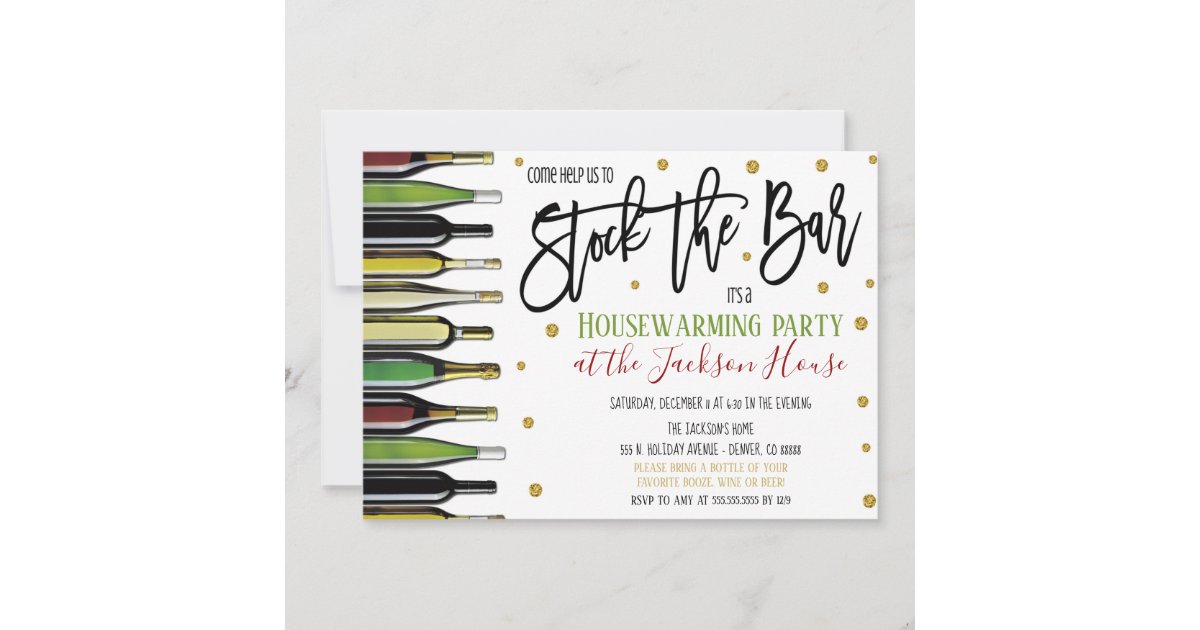 Stock the Bar Invitation | Zazzle