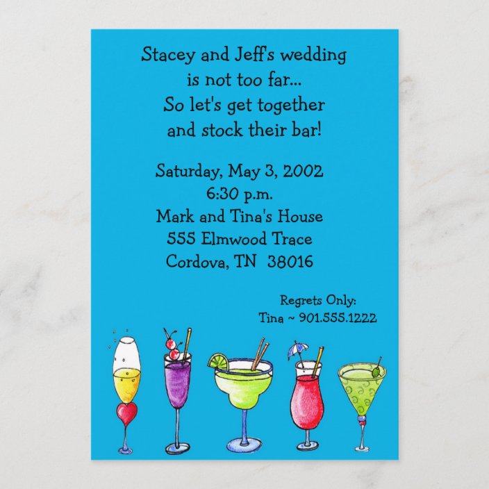 Stock the Bar Invitation | Zazzle.com