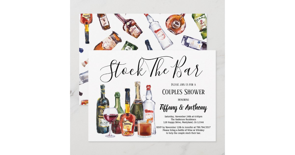 Stock The Bar Invitation Housewarming Invitation | Zazzle