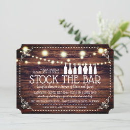 Stock the Bar Party Invitation | Zazzle
