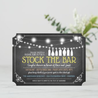 Stock the Bar Party Invitation | Zazzle