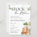 Stock the Kitchen Pantry Cooking Bridal Shower Invitation | Zazzle