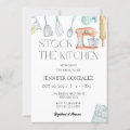 Stock the Kitchen Pantry Cooking Bridal Shower Invitation | Zazzle