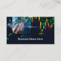 Stock Trading And Financial Advisor Business Card | Zazzle