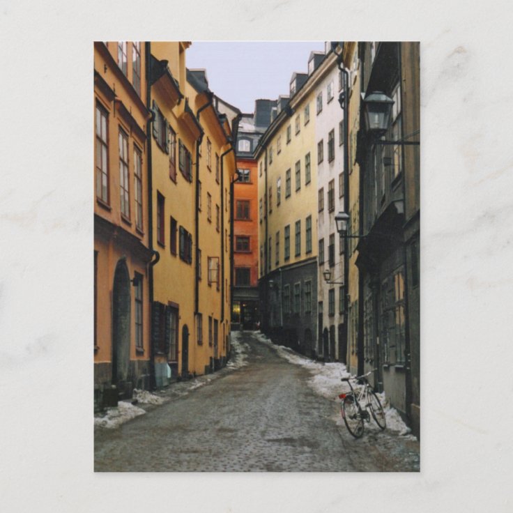 Stockholm Street Postcard | Zazzle