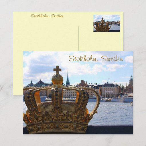 Stockholm, Sweden Postcard | Zazzle