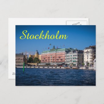Stockholm Sweden Postcard | Zazzle