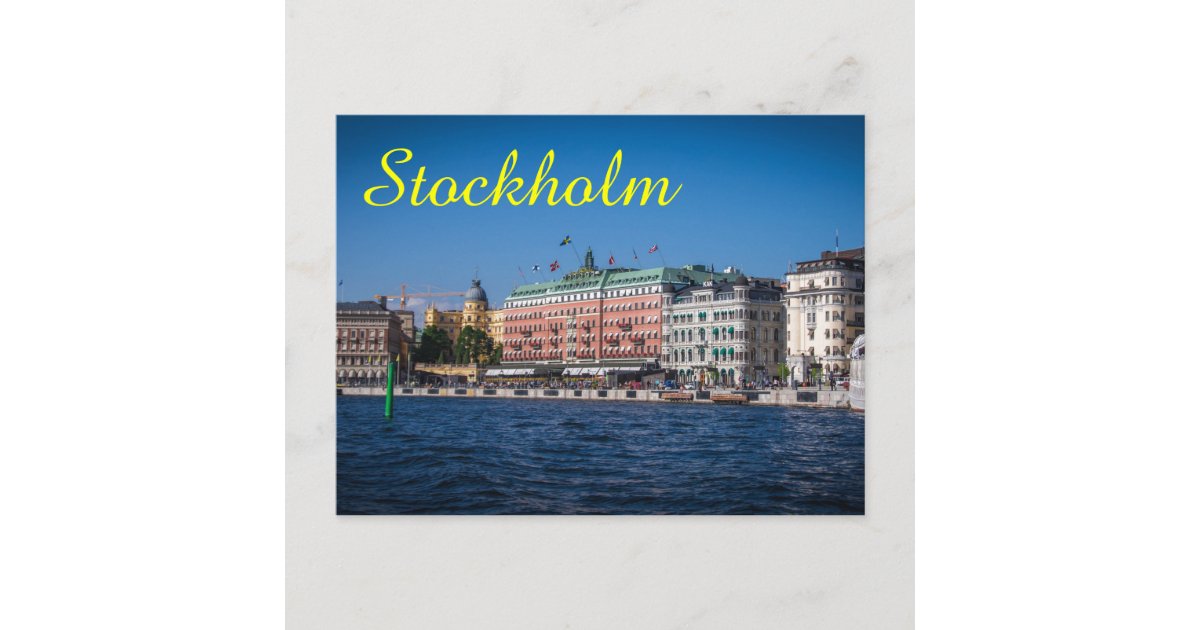 Stockholm Sweden Postcard | Zazzle