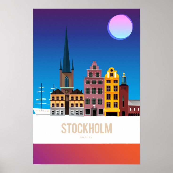 Stockholm, Sweden Poster | Zazzle