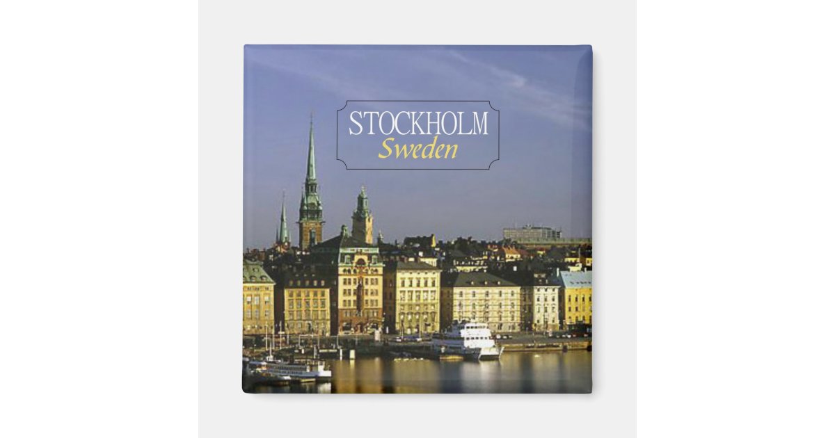 Stockholm Sweden Travel Photo Fridge Magnet | Zazzle