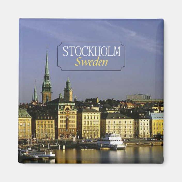 Stockholm Sweden Travel Photo Fridge Magnet | Zazzle.com
