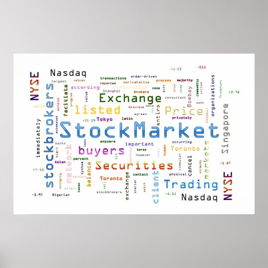 StockMarket Design Poster | Zazzle.com