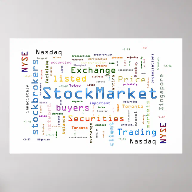 StockMarket Design Poster | Zazzle