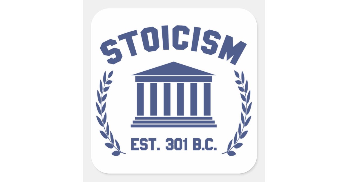 Stoicism Square Sticker | Zazzle