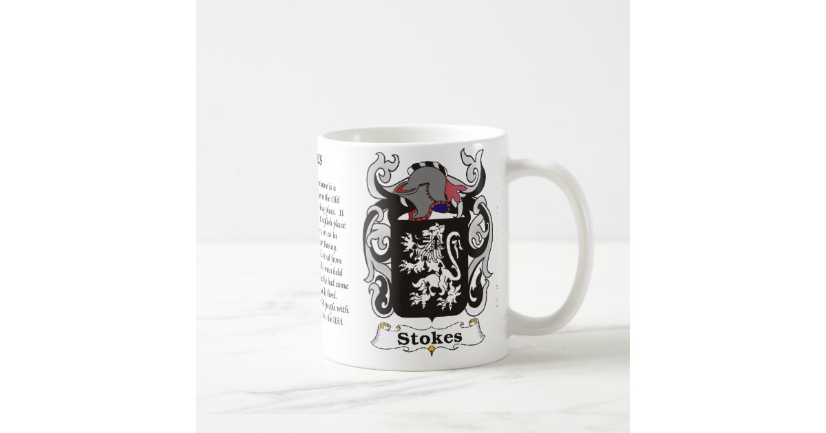 Stokes Family Coat of Arms mug | Zazzle