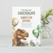 Stomp, Chomp and Roar! Dinosaurs Birthday Party Invitation | Zazzle