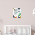 Stomp Chomp Rawr Dinosaur Birthday Welcome Sign | Zazzle