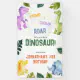 Stomp Chomp Roar Dinosaur 3rd Birthday Party Banner | Zazzle