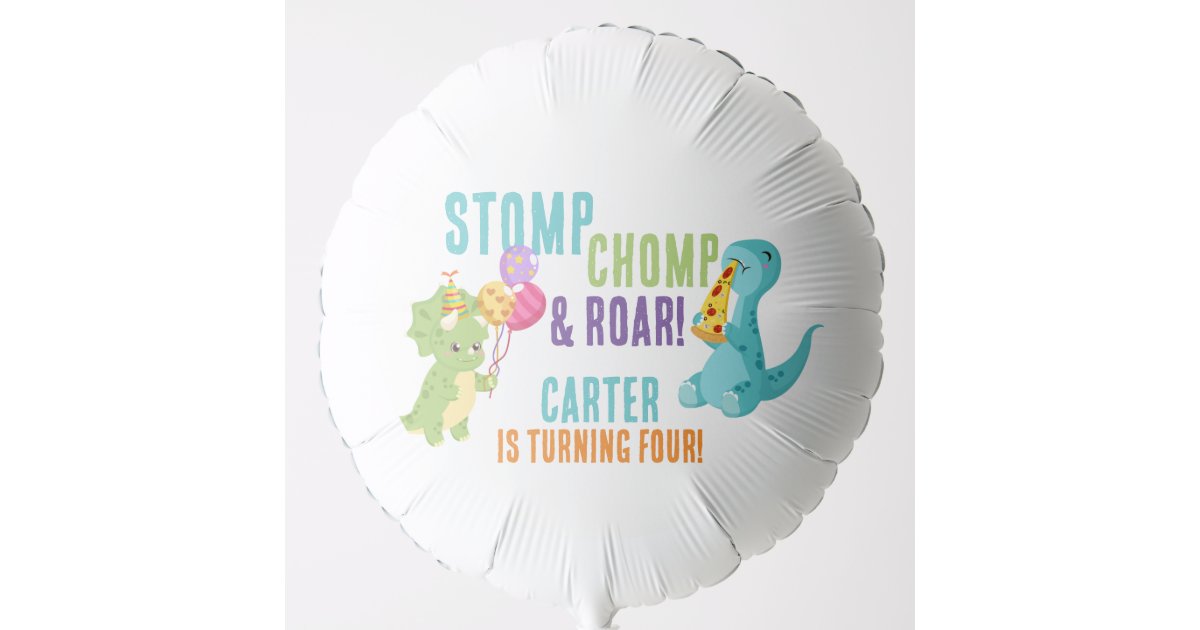 Stomp, Chomp, Roar! Dinosaur Balloon | Zazzle
