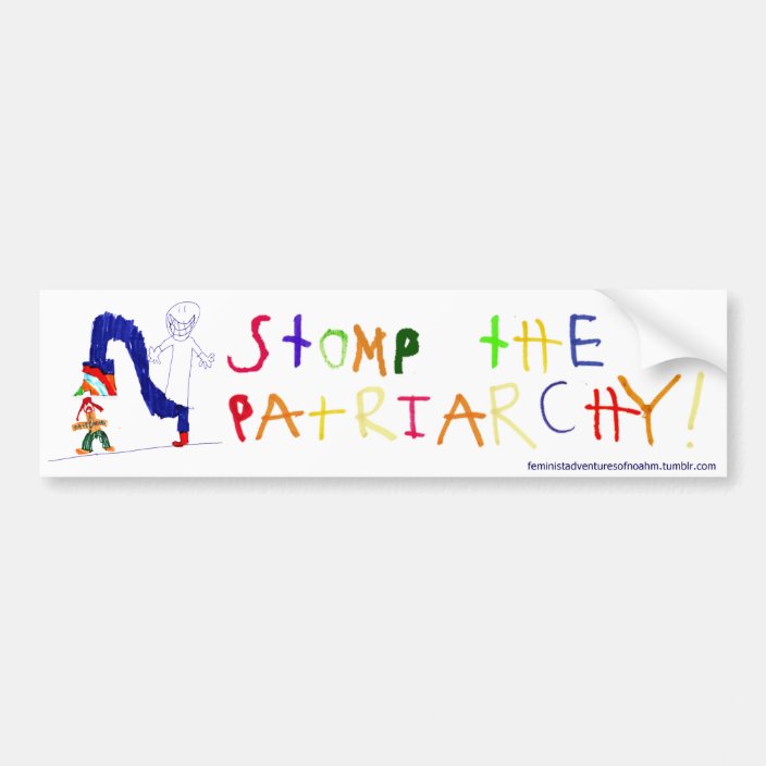Stomp the Patriarchy Bumper Sticker | Zazzle.com
