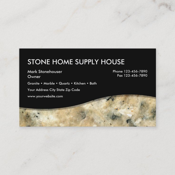 Stone And Granite Business Cards | Zazzle