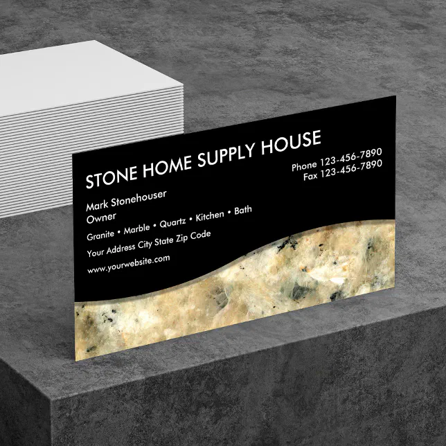 Stone And Granite Business Cards | Zazzle