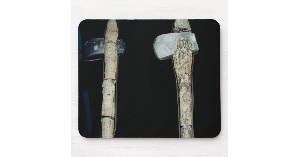 Stone Axes, prehistoric Mouse Pad | Zazzle