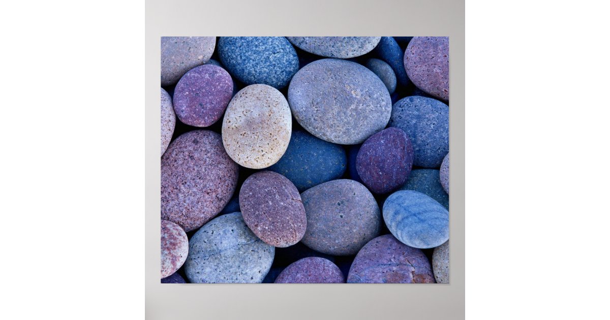 Stone blue rocks poster | Zazzle