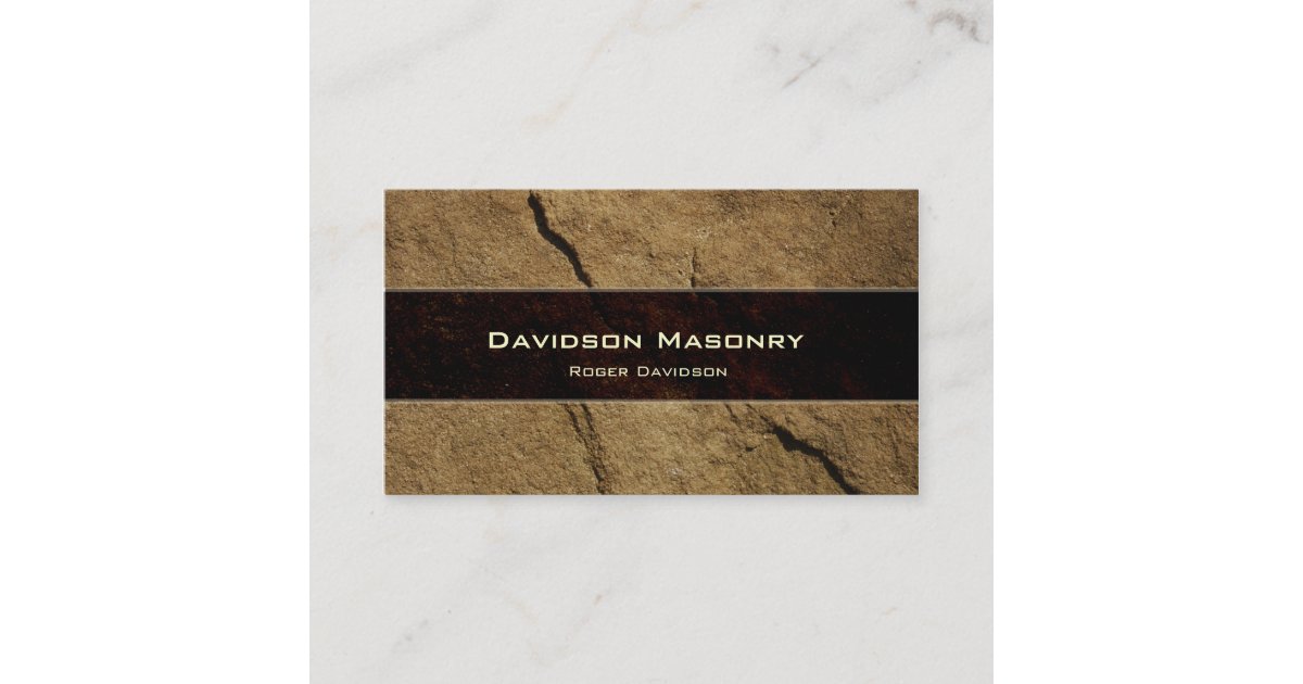 Stone Business Card | Zazzle