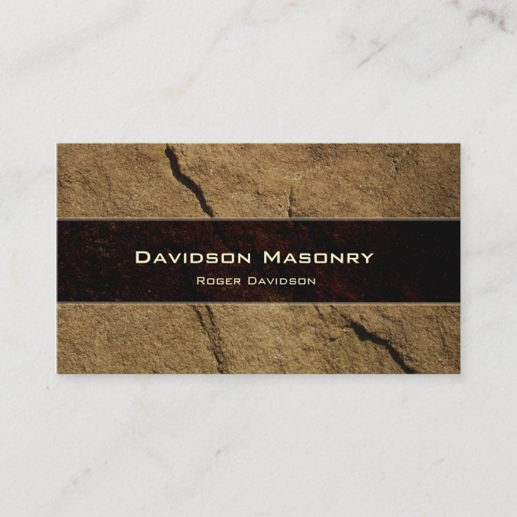 Stone Business Card | Zazzle