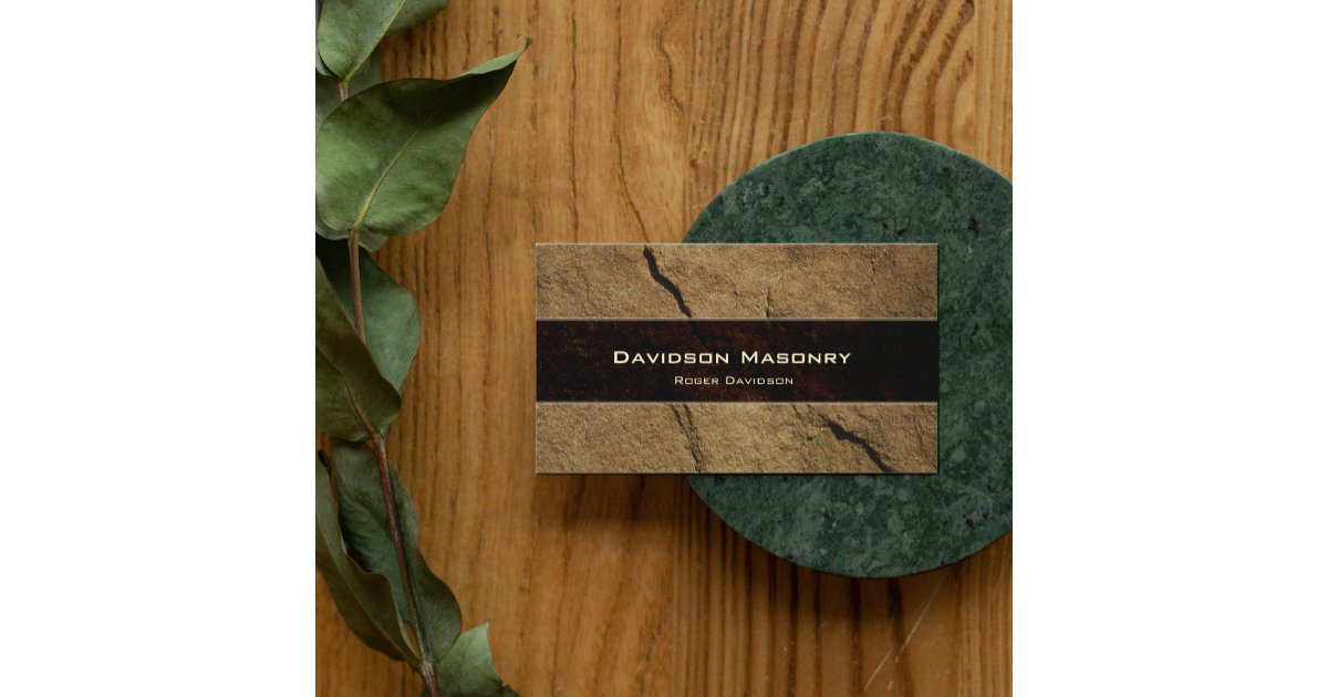 Stone Business Card | Zazzle