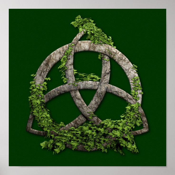 Stone Celtic Trinity Knot Poster | Zazzle