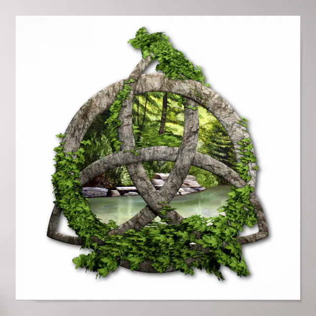Stone Celtic Trinity Knot Poster | Zazzle