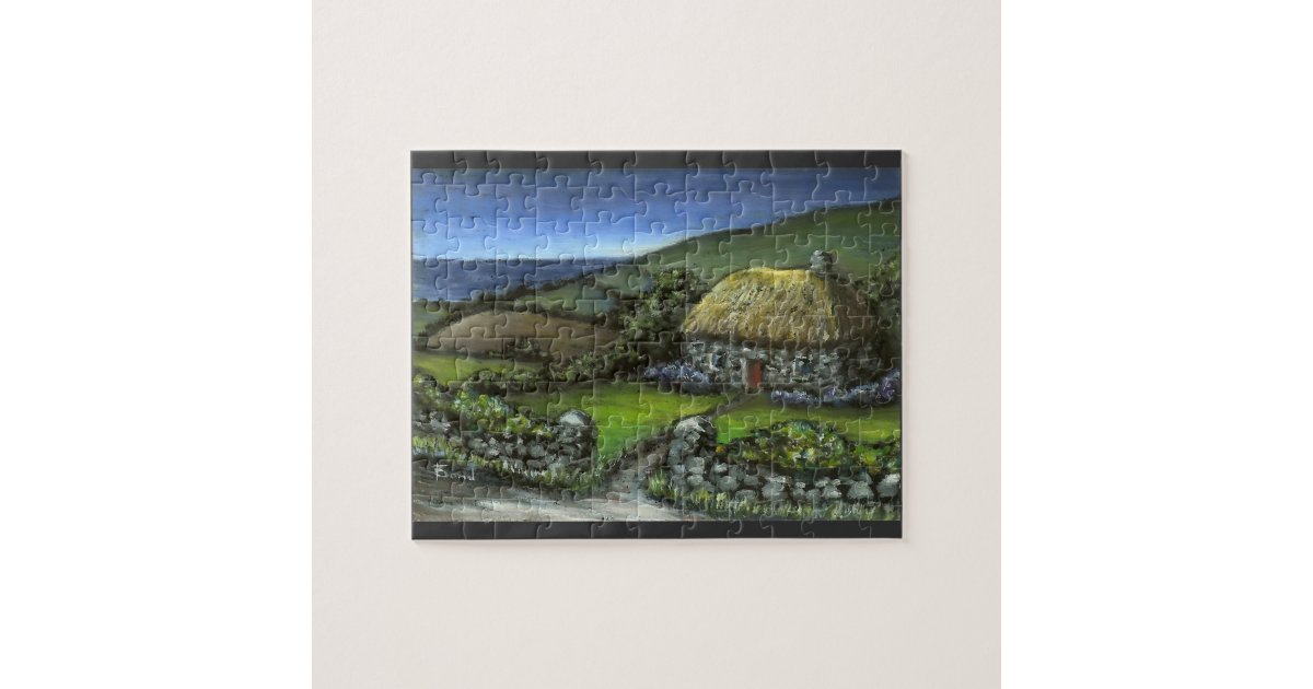 Stone Cottage in Donegal Jigsaw Puzzle | Zazzle