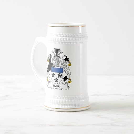 Stone Family Crest Beer Stein | Zazzle