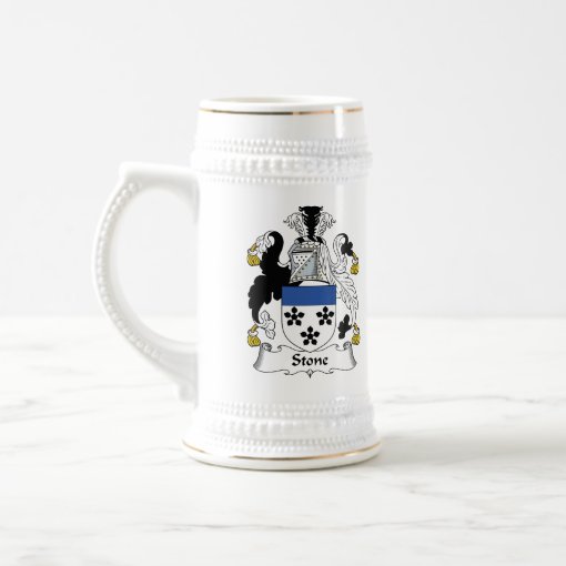 Stone Family Crest Beer Stein | Zazzle