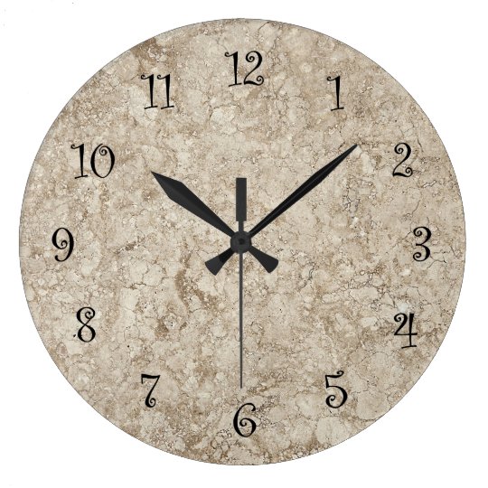 Stone Look Kitchen Wall Clocks | Zazzle.com