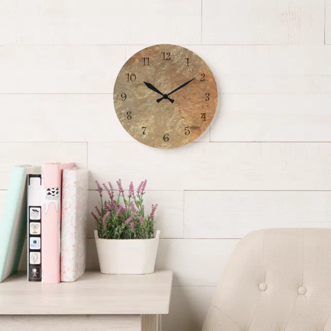 Stone Look Kitchen Wall Clocks | Zazzle