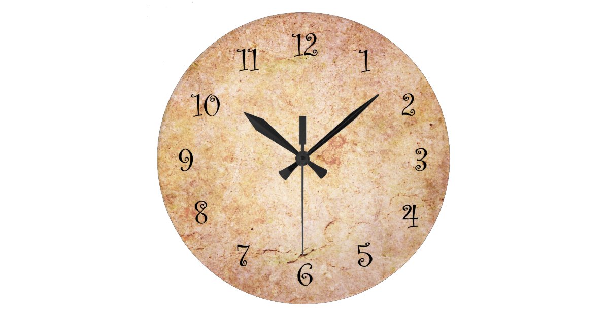 Stone Look Kitchen Wall Clocks | Zazzle.com