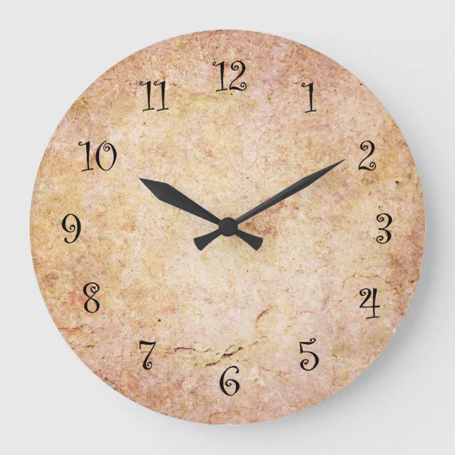 Stone Look Kitchen Wall Clocks | Zazzle