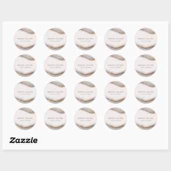 Stone Marble Agate Classic Round Sticker | Zazzle