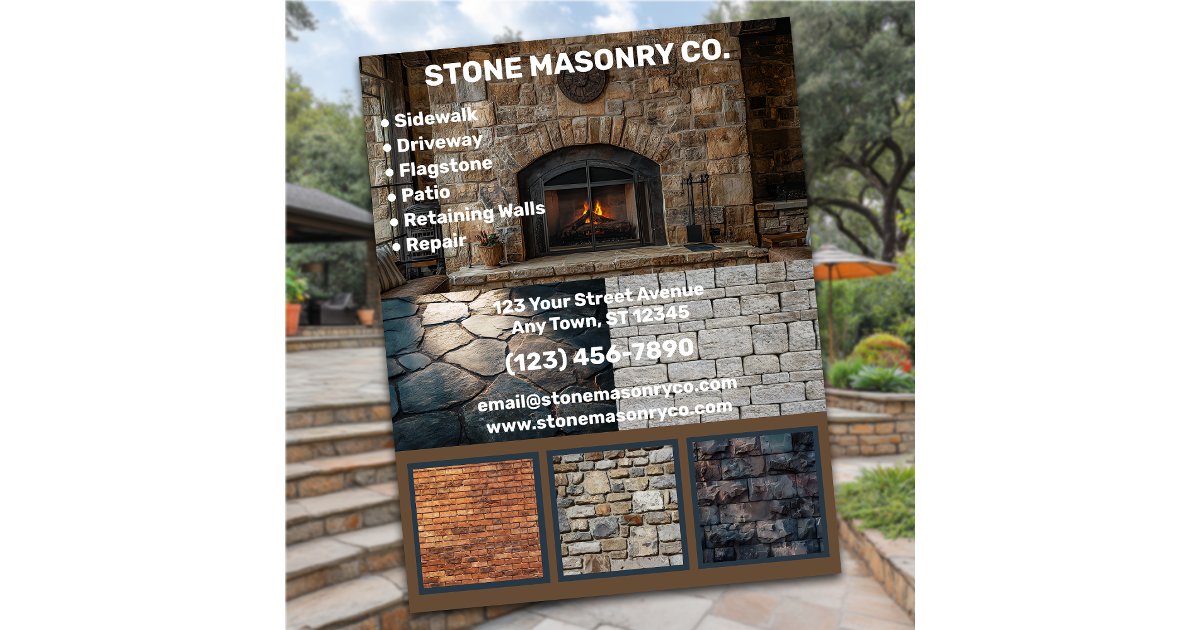 Stone Masonry Business Flyer | Zazzle