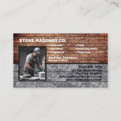 Stone Masonry Company Business Card | Zazzle