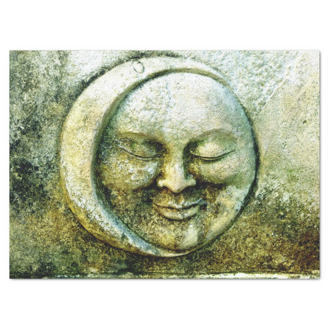 stone moon tissue paper | Zazzle